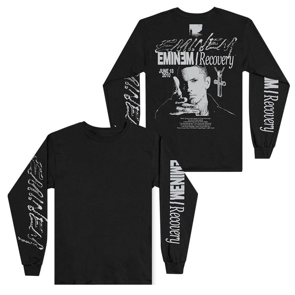RECOVERY LONGSLEEVE (BLACK) - Official Eminem Online Store